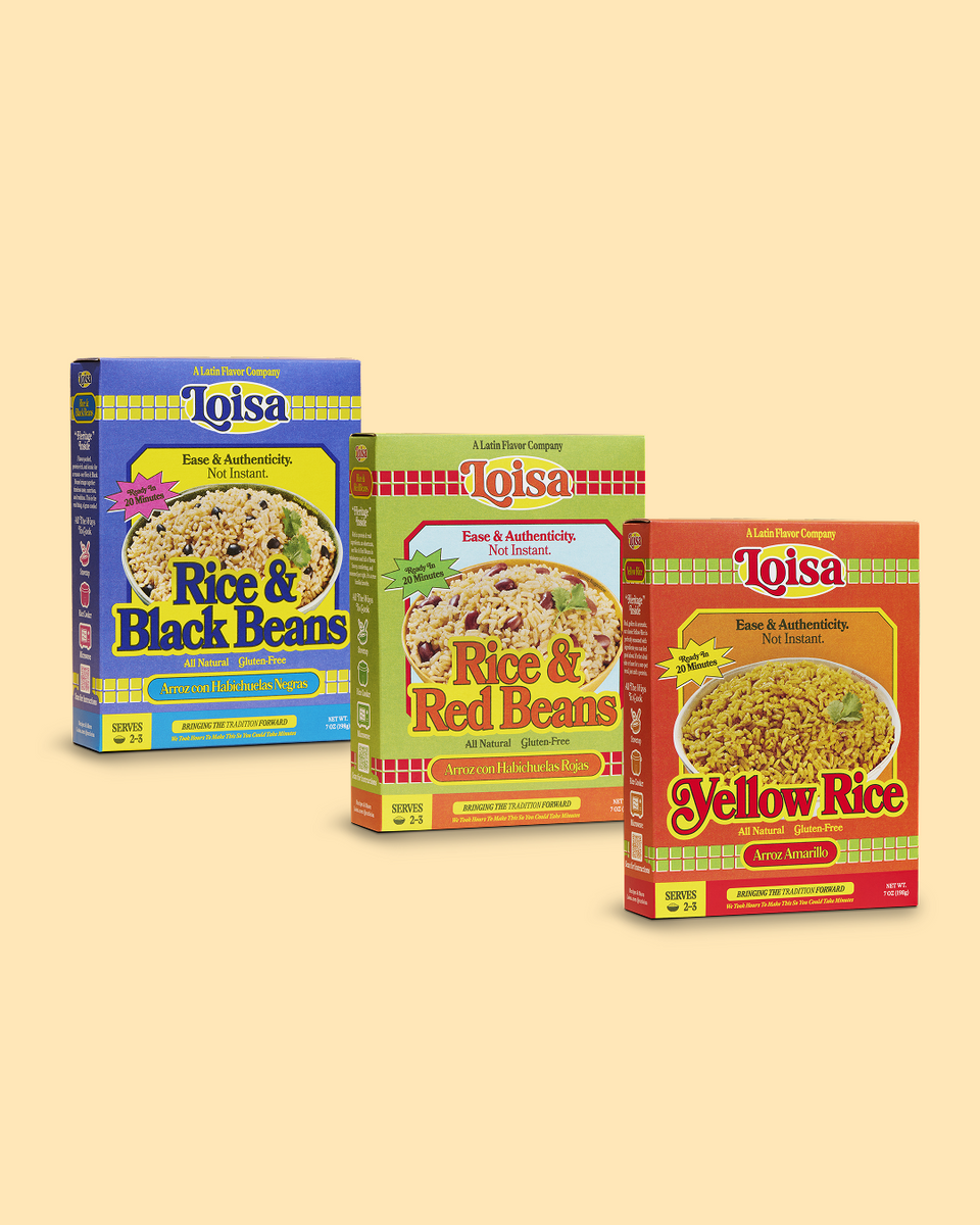 Loisa Rice Box Trio | Yellow Rice, Rice & Black Beans, Rice & Red Beans ...