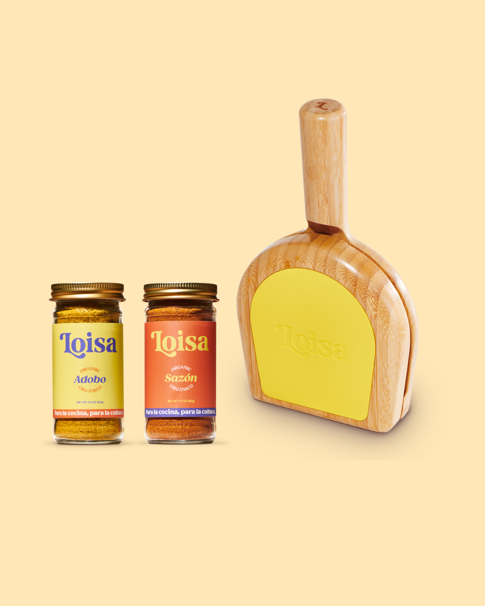 Tostones y Sabor Set | Tostonera, Organic Sazón, Organic Adobo | Loisa